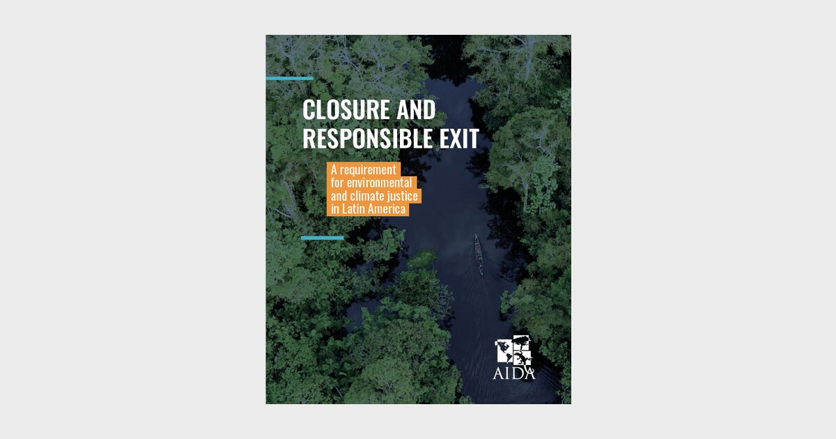 CLOSURE AND RESPONSIBLE EXIT | Heinrich Böll Stiftung | Bogotá, Colombia